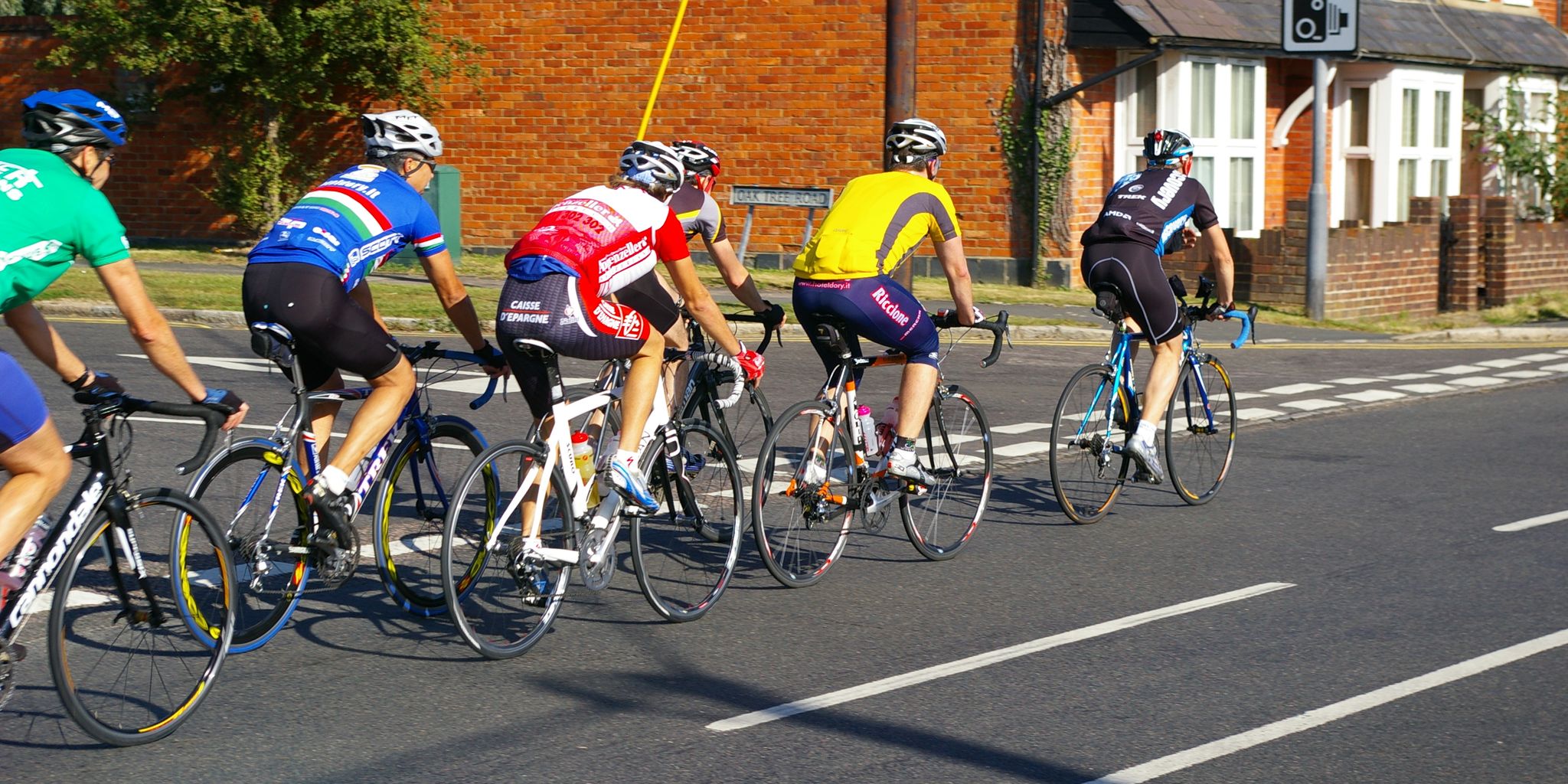 Cyclist Celebrates a Little Too Early