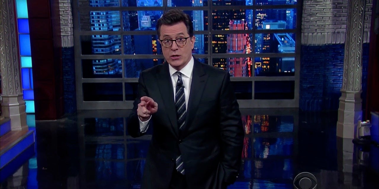 Watch: Stephen Colbert Analyzes President Trump's Wiretapping Tweets