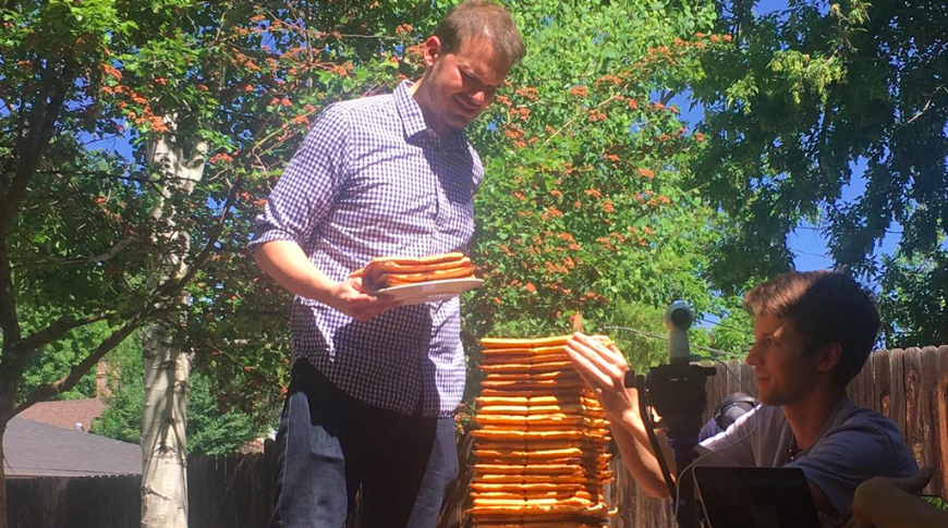 Denver Dudes Set New Guinness World Record for Tallest Waffle Stack