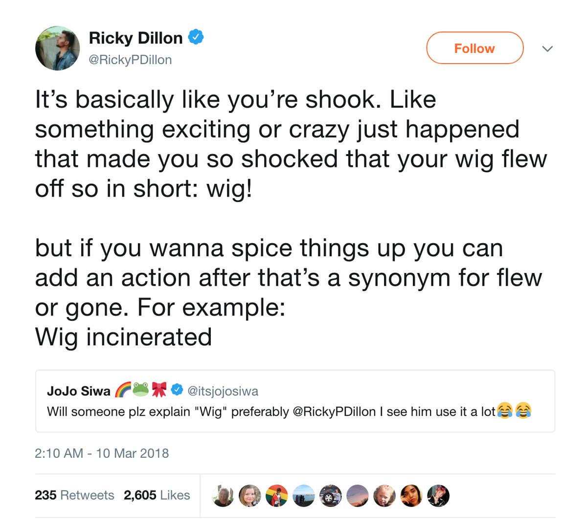 What Does Wig Mean, and Why Is Everyone on Twitter Saying It?