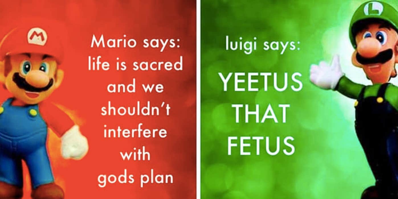 This Problematic Nintendo Mario V Luigi Meme Turns Luigi Into A Bad Guy