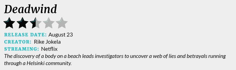 Review: Netflix's Murder Mystery 'Deadwind' Is Strictly for Genre Fans