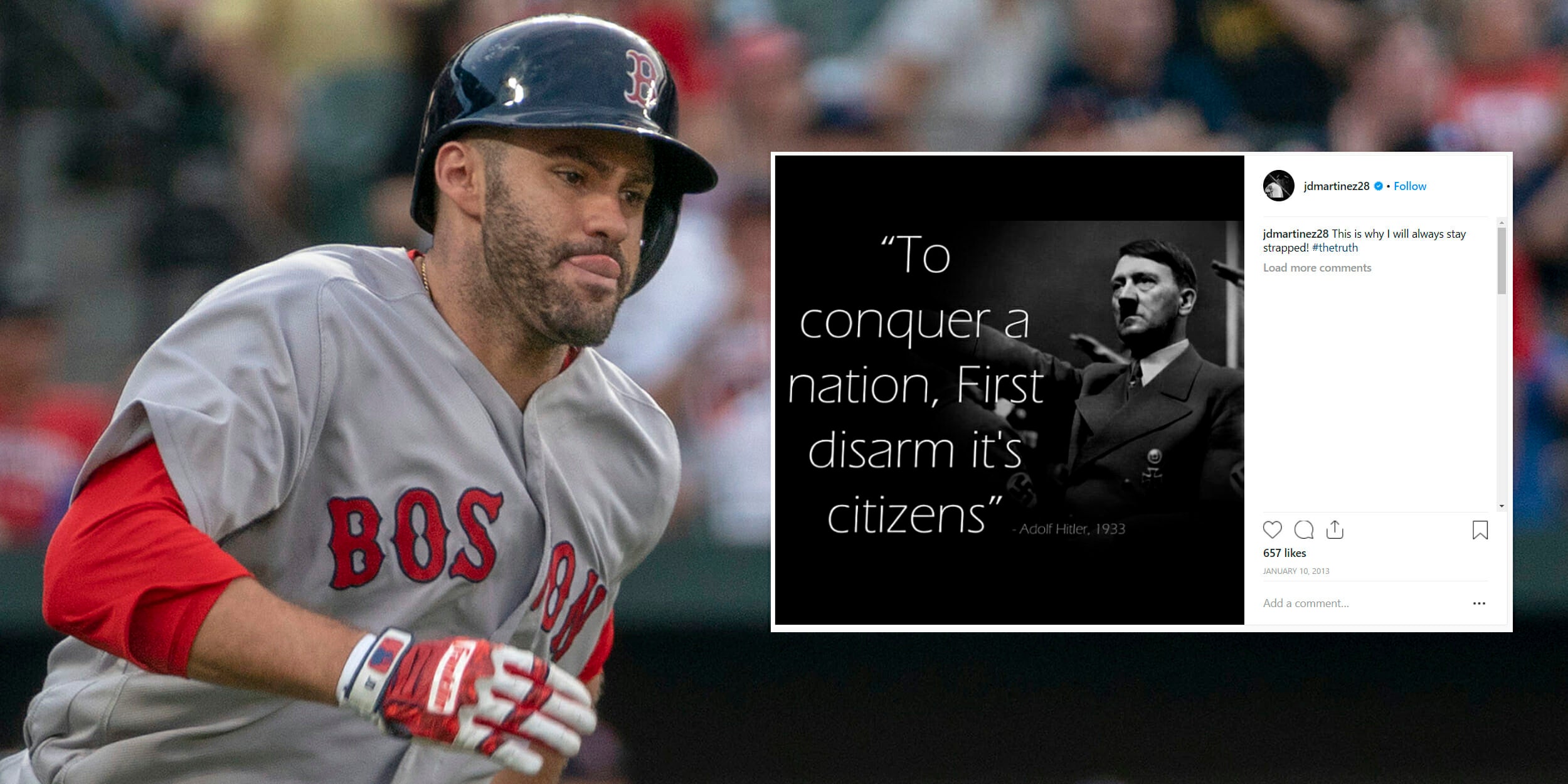 Jd Martinez Apologizes For Fake Hitler Meme He Shared On Instagram