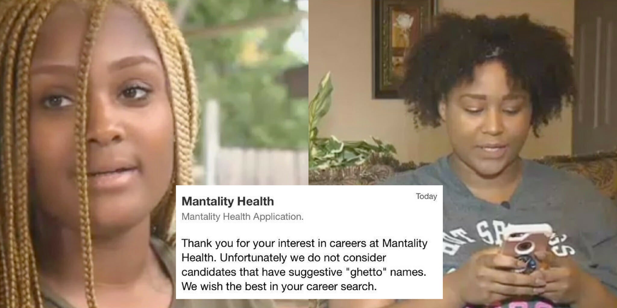 Black Women Denied Jobs At Mantality Health For Having Ghetto Names Black Women Denied Jobs At Mantality Health For Having Ghetto Names