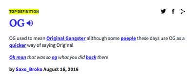 What Does OG Mean, And Where Does it Originate From?