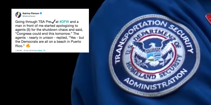 Twitter Users Mock Shutdown Stories Agitprop with TSA Agent Meme