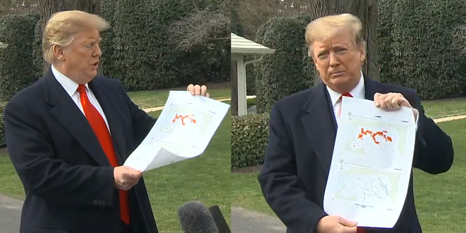 Trump Showed Off An ISIS Map, And It Was Immediately Memed