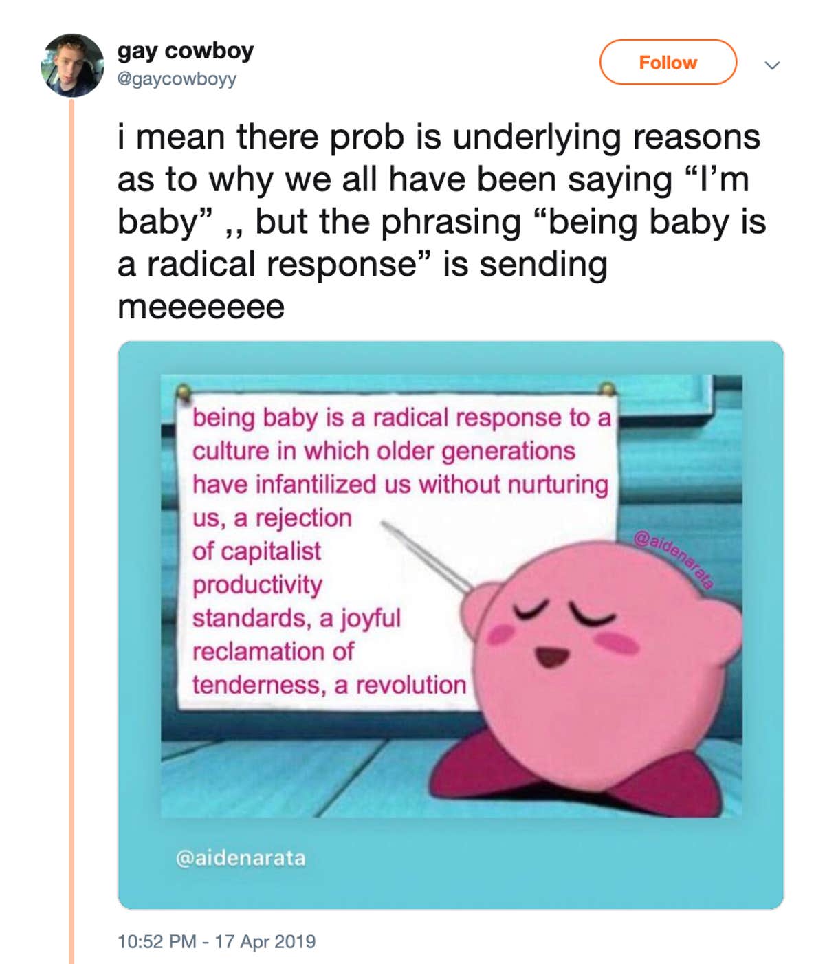 The 'I'm Baby' Meme Is All About Being Comforted