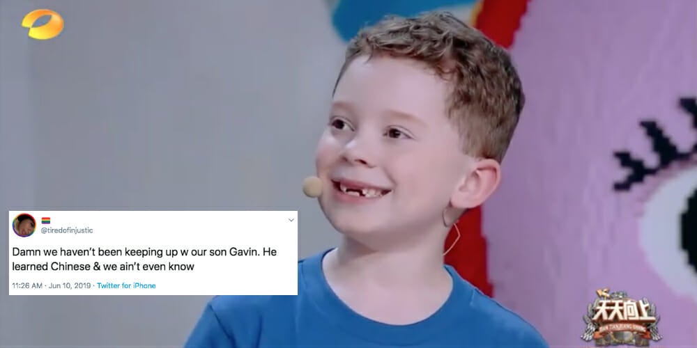 Baby Meme King Gavin Speaks Chinese Now, Twitter Learns