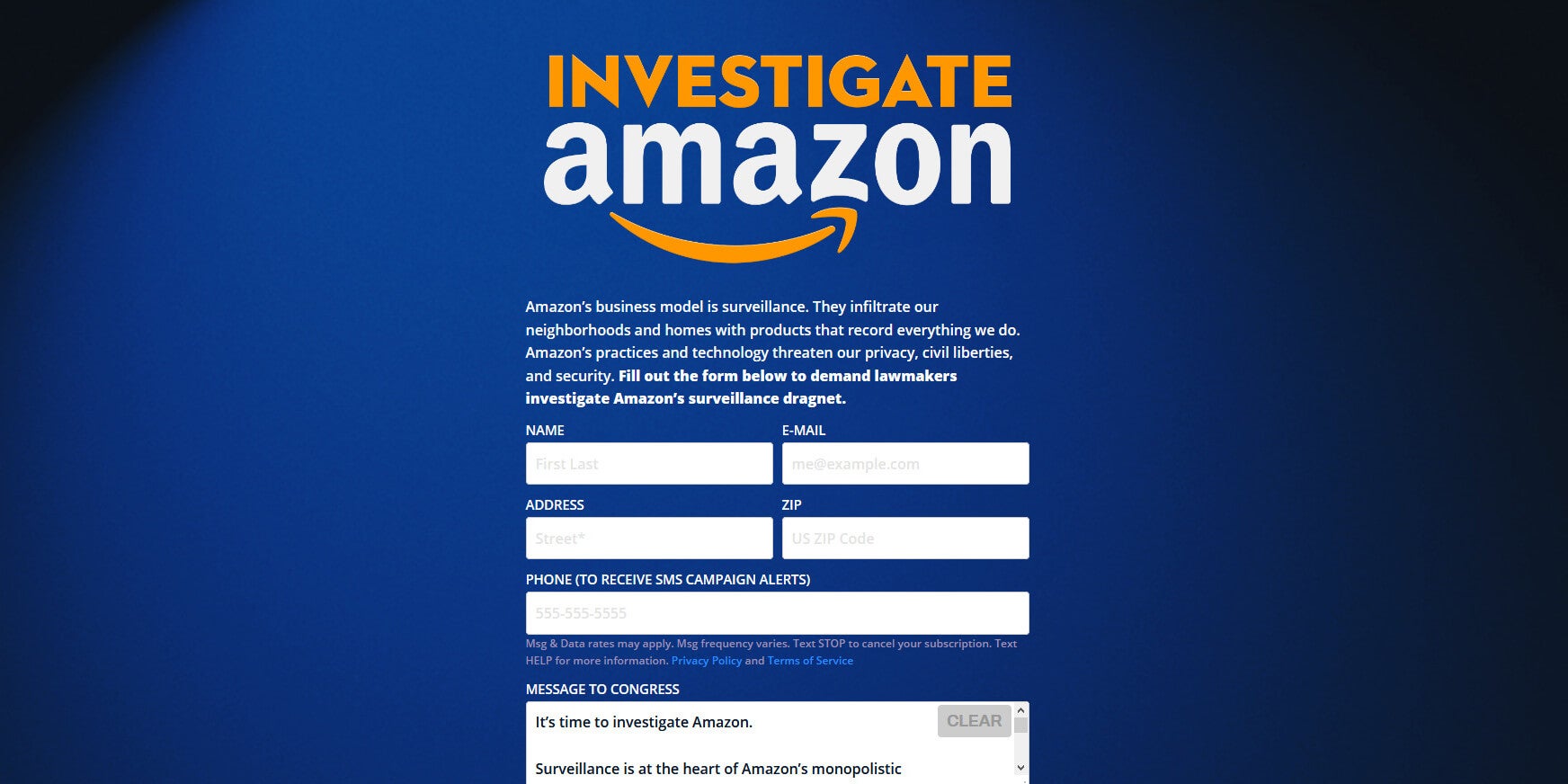 Groups Want Congress To Investigate Amazon's 'Surveillance Empire'