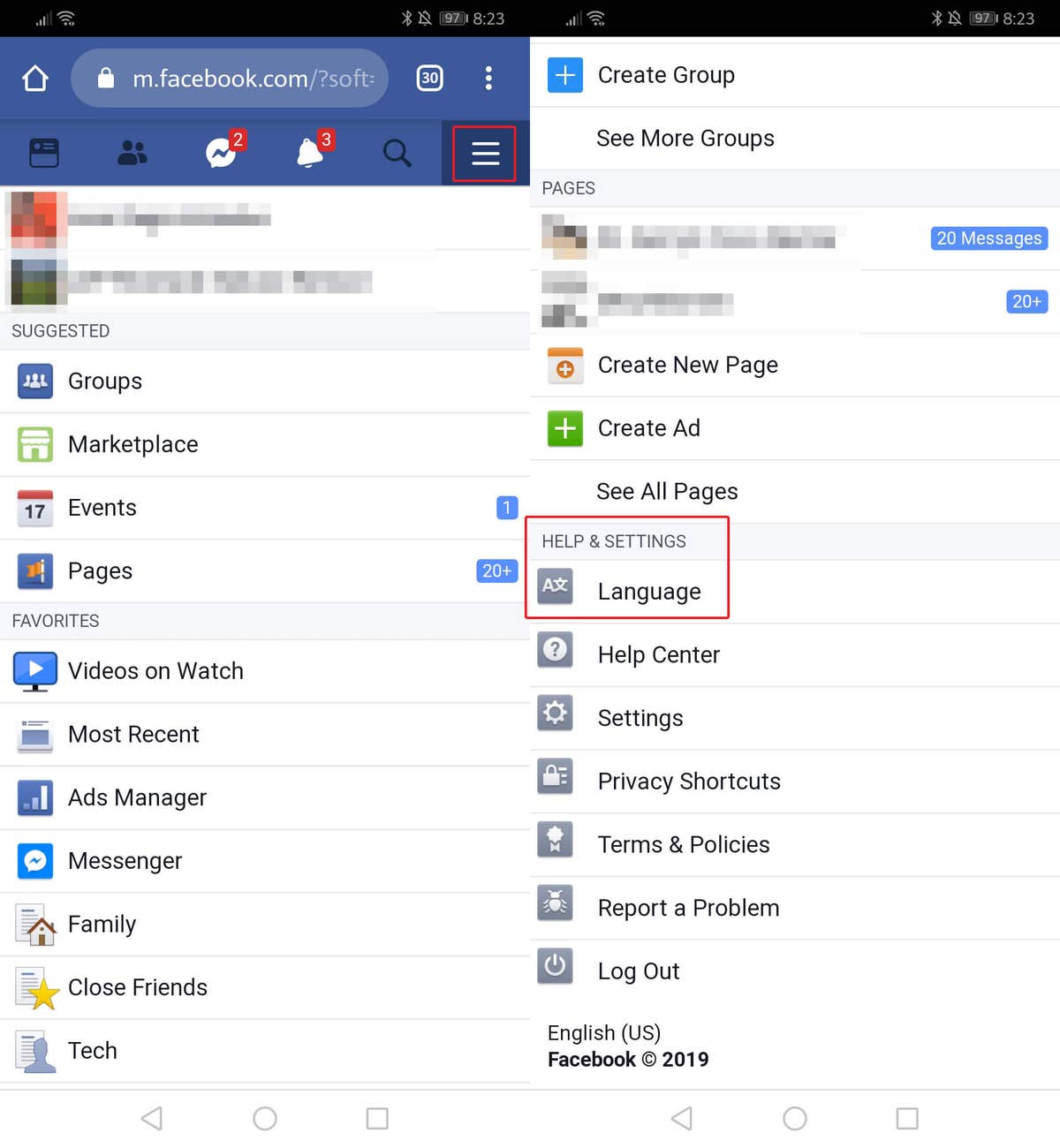 How To Change Language In Facebook Via The App Or Web