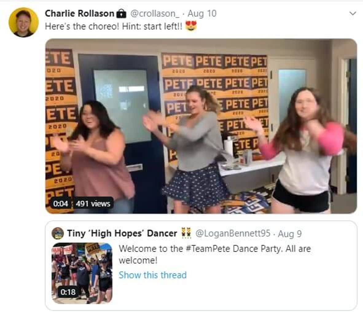 Pete Buttigieg High Hopes Dance Was Created by an Intern