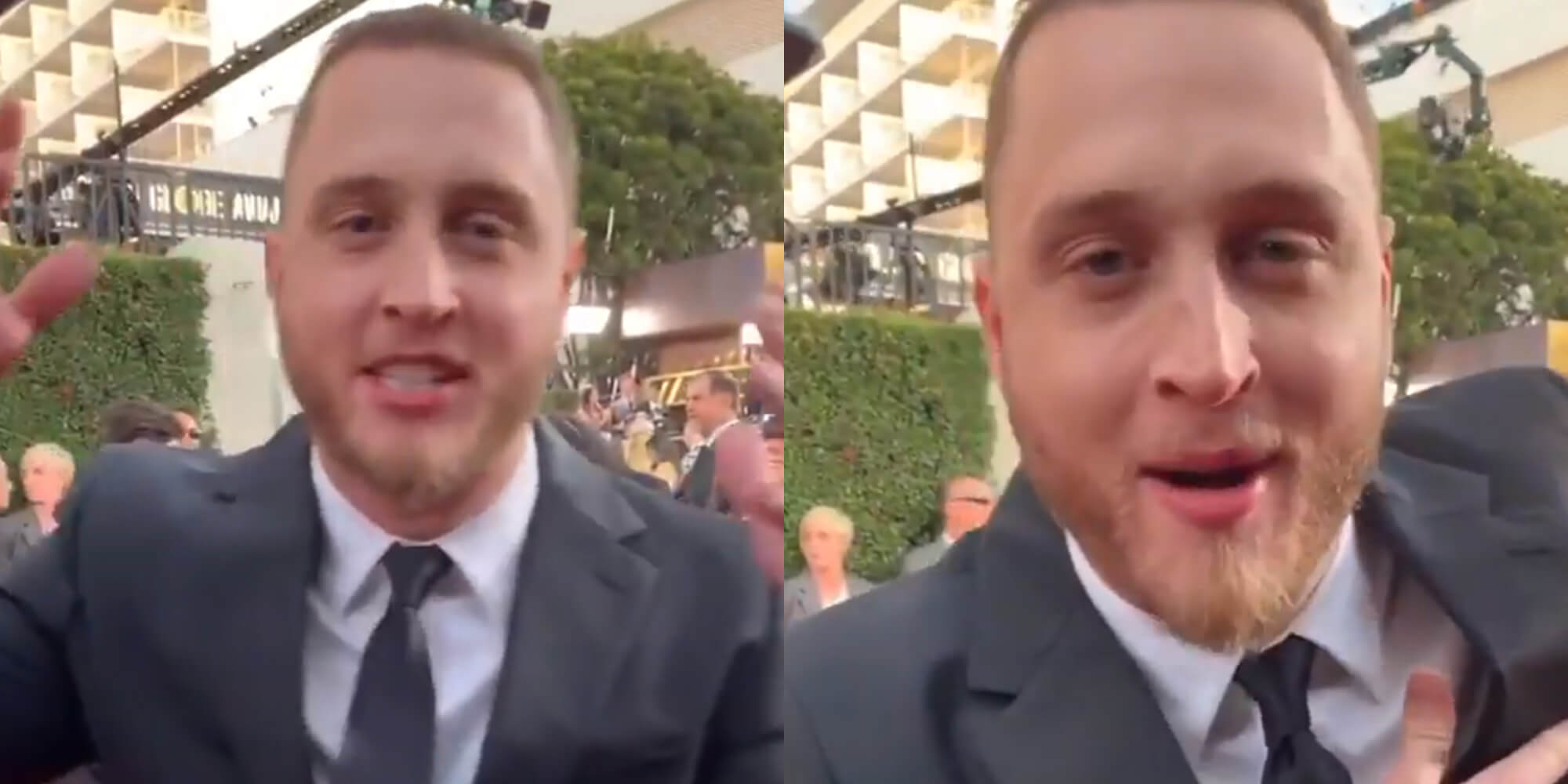 Tom Hanks' Son Chet Has a Cringey Golden Globes Moment That Inspires Memes
