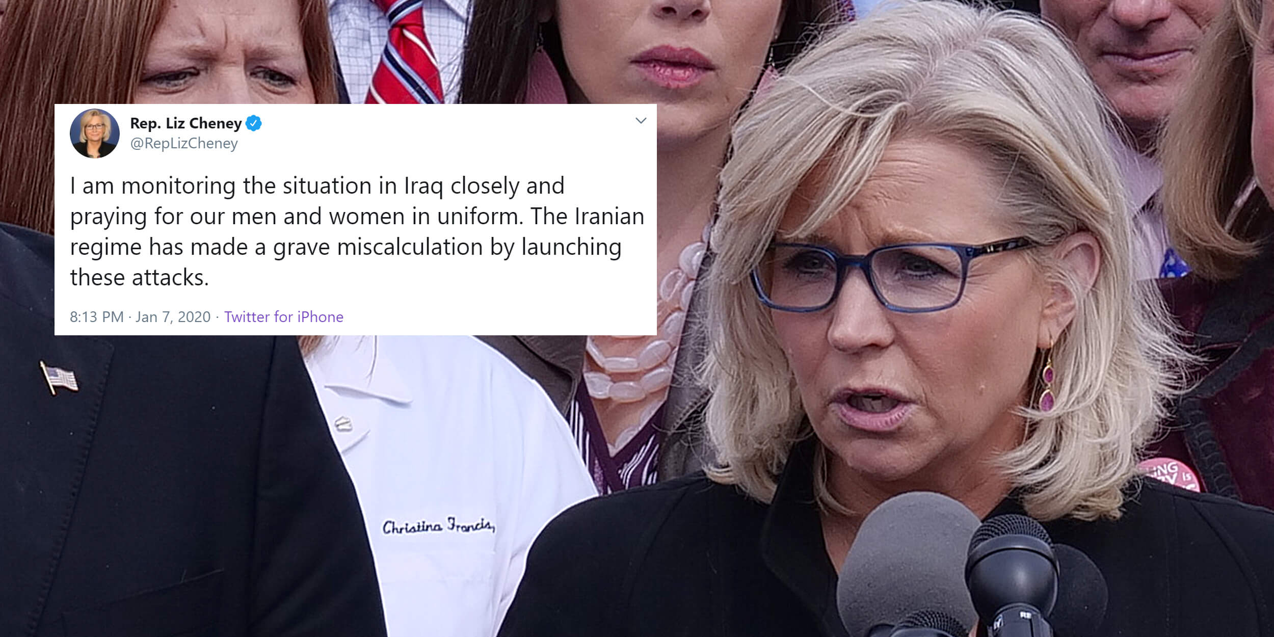Liz Cheney Iran Tweet: Maybe She Should Not Talk About It
