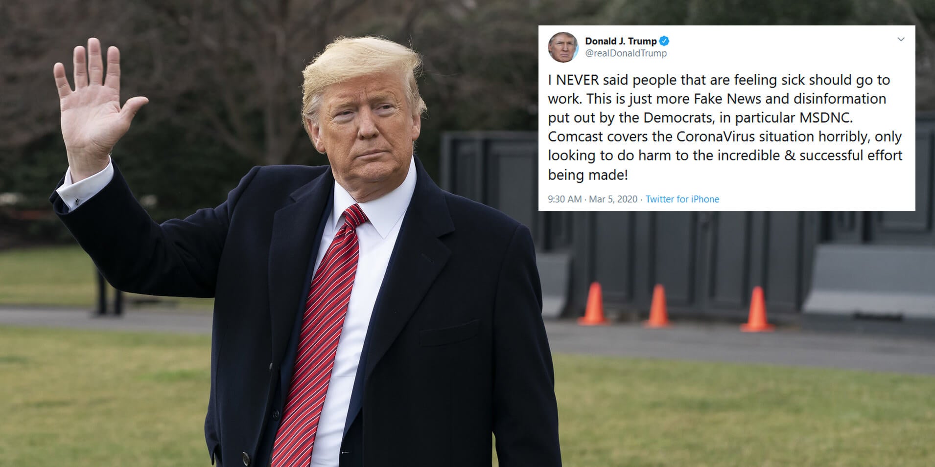 Trump: People With Coronavirus Could Get Better As They Go To Work