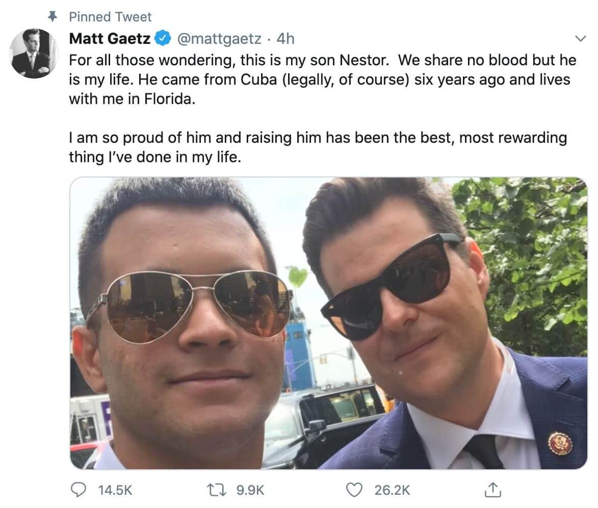 Does Matt Gaetz Really Have An Adult Son From Cuba Named Nestor?