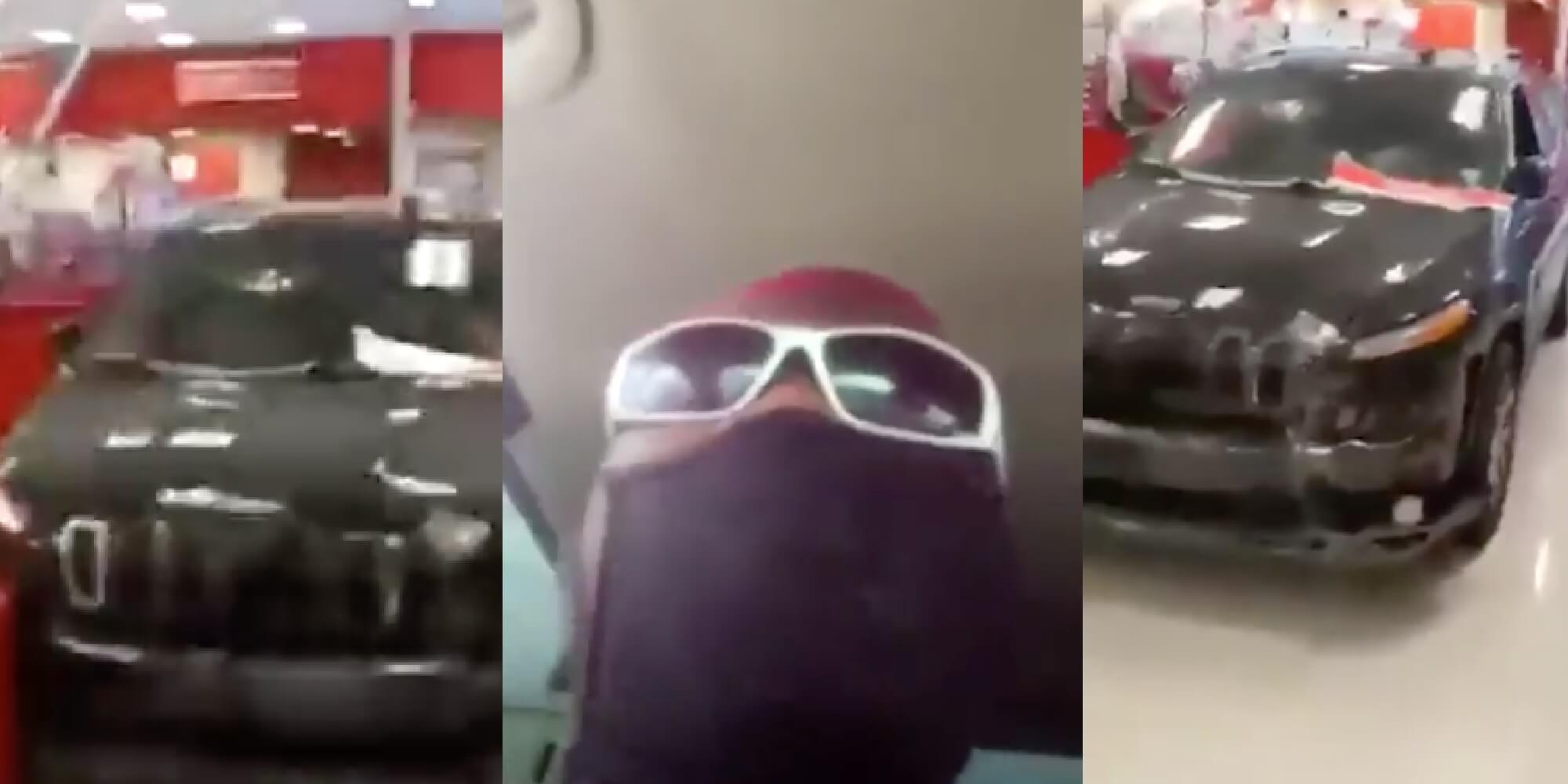 A Man Live-Streamed Himself Driving Into a Target