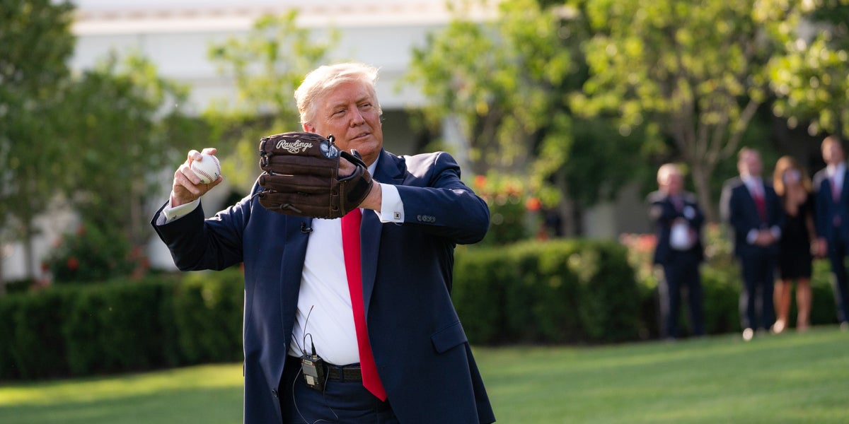 Report: Trump's First Pitch Announcement Was Shock To Team, Aides