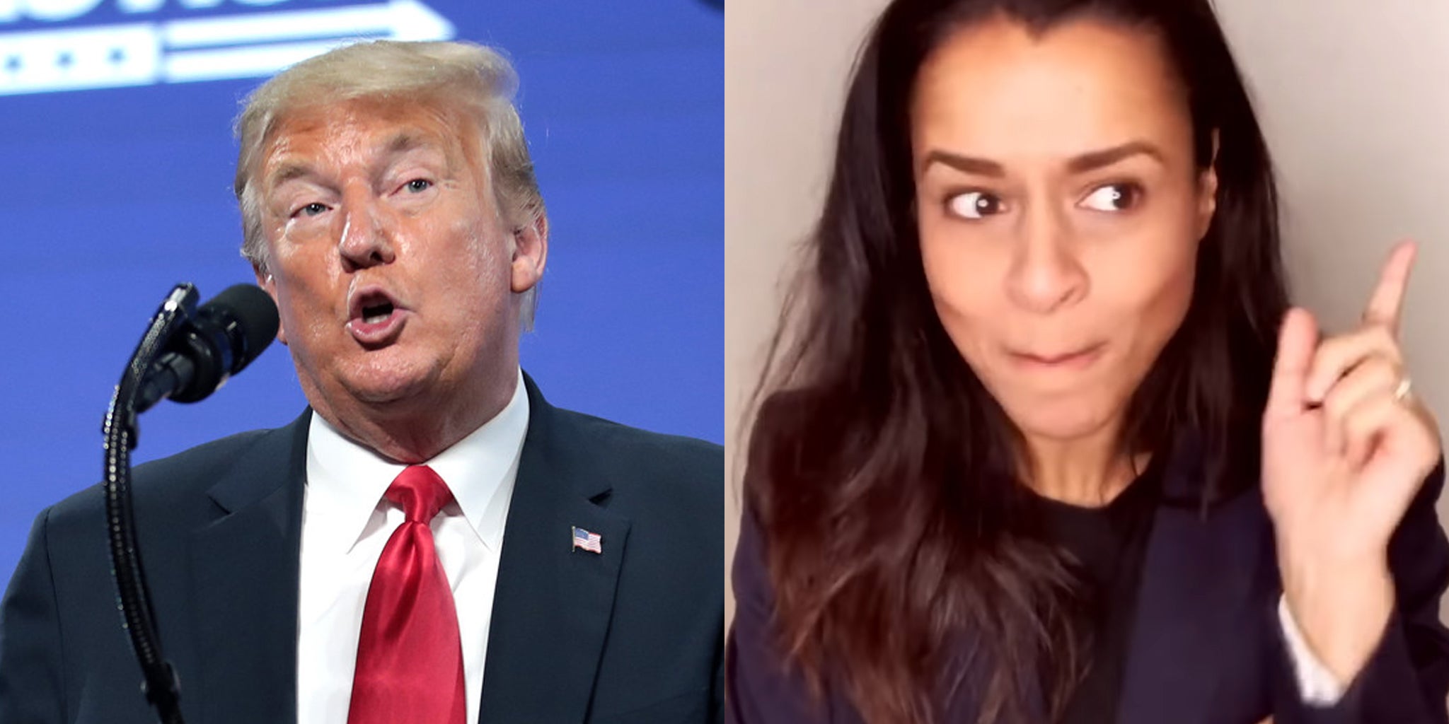 Trump Asked Whether He's Seen Sarah Cooper's Viral Lip-Syncs Of Him