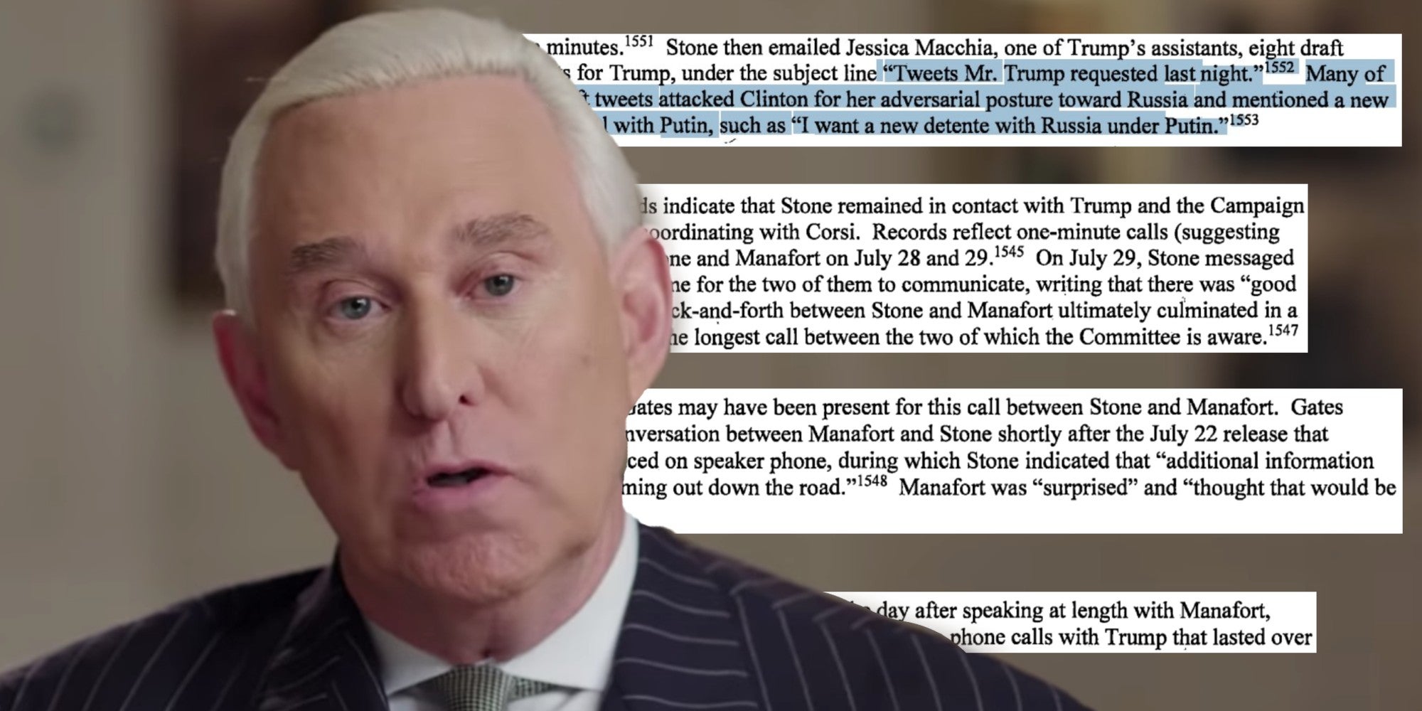Roger Stone Drafted Pro-Russia Tweets For Trump In 2016