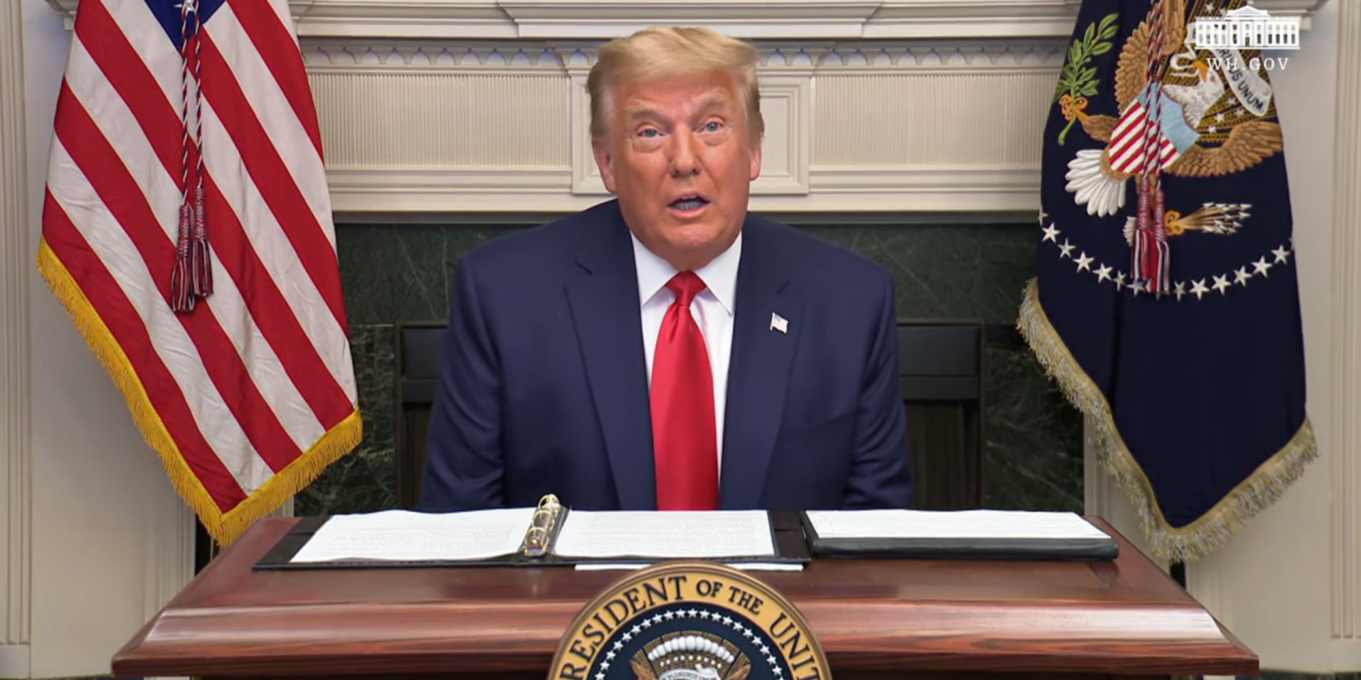 Trump Sat at an Incredibly Small Desk, And the Memes Quickly Followed