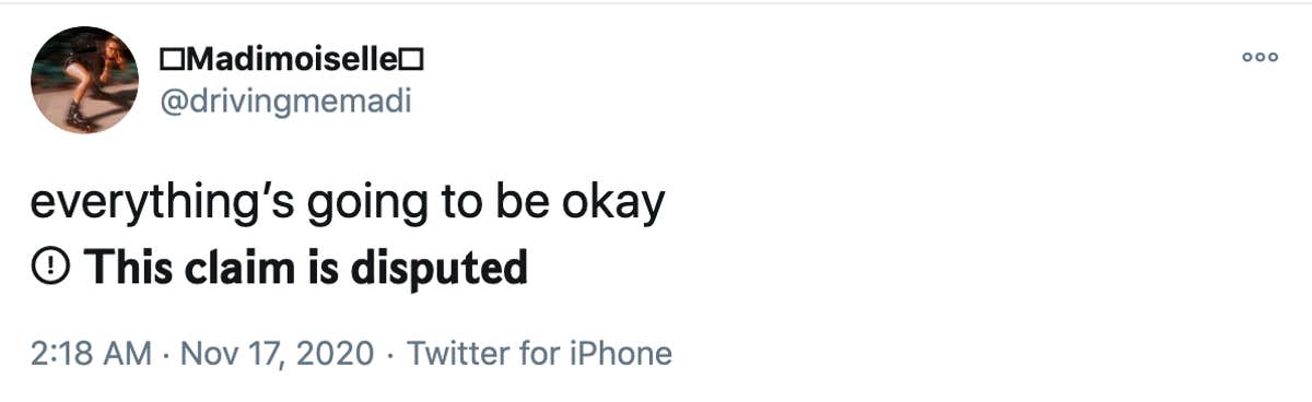 This Claim Is Disputed Twitter Label Becomes A Meme