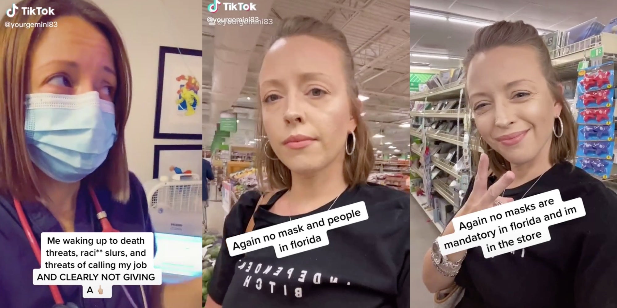 Florida Nurse Flaunts Going To Stores Without A Mask On Tiktok