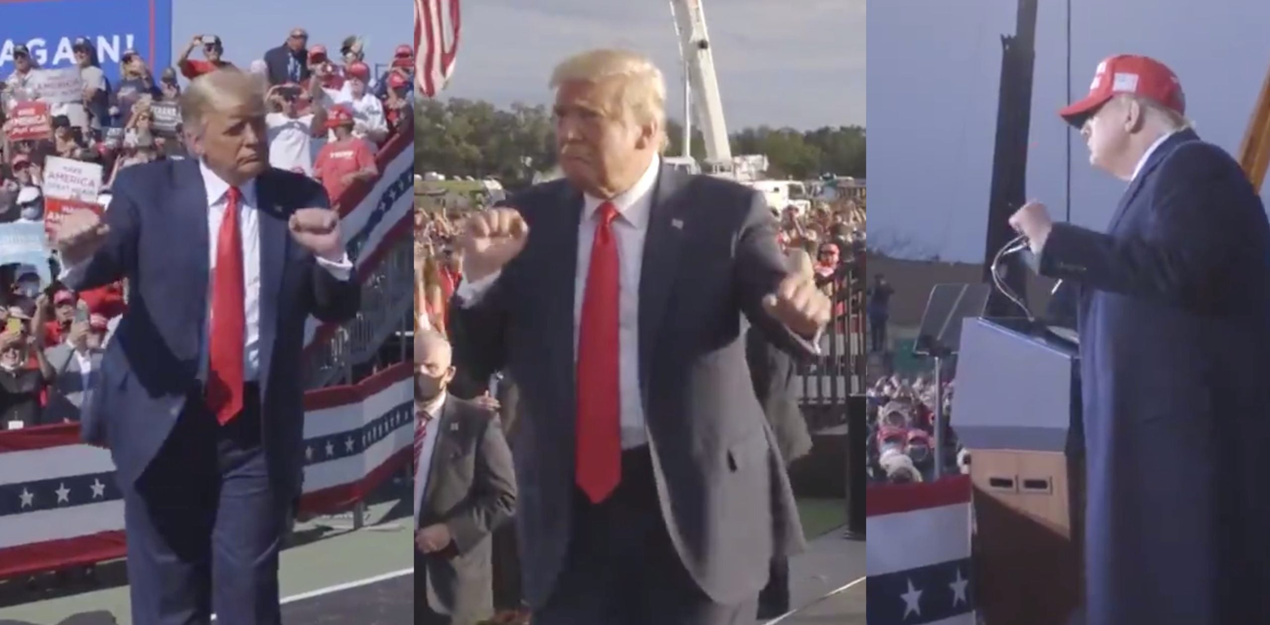 Trump's Closing Message to Voters Is a Dance Montage to YMCA