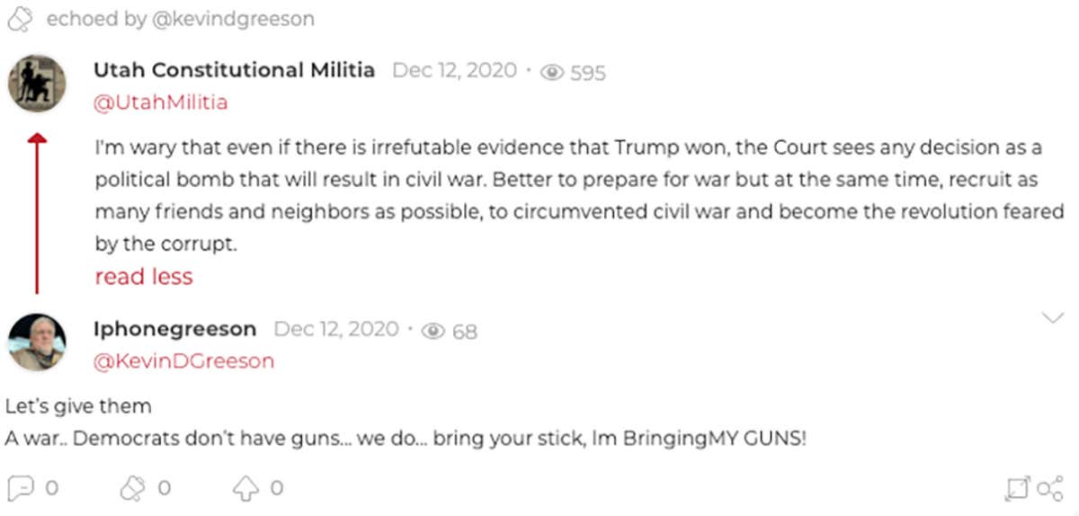 Kevin Greeson: Man Who Died at Capitol Riot Posted Extremism on Parler