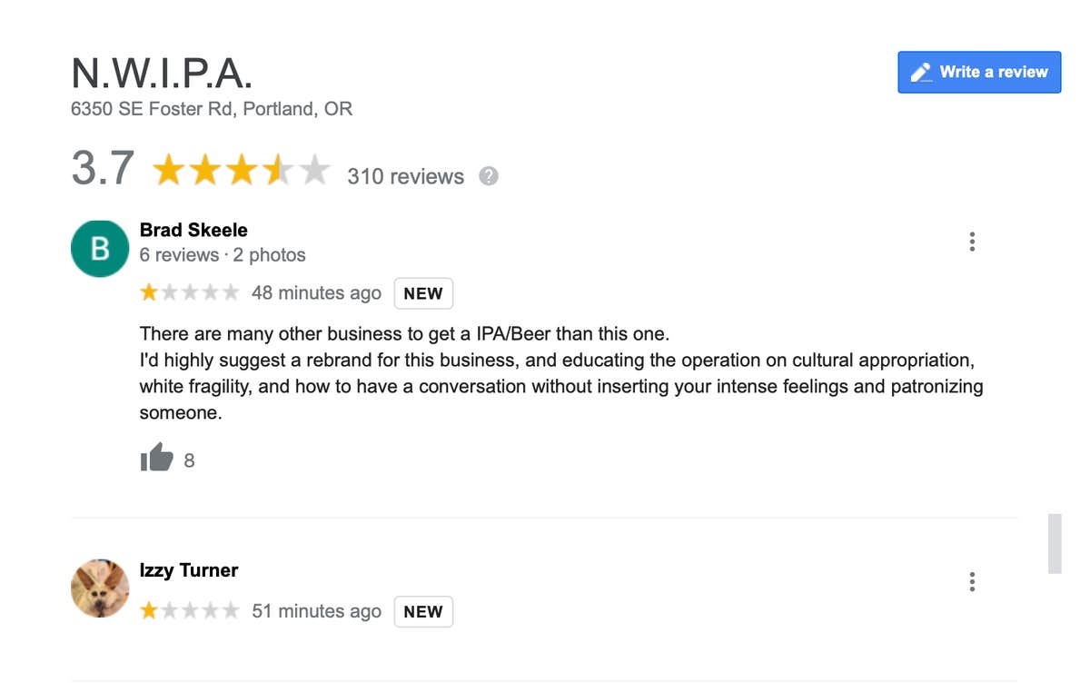 TikToker Slams Portland's White-Owned 'N.W.I.P.A' Bar for Appropriation