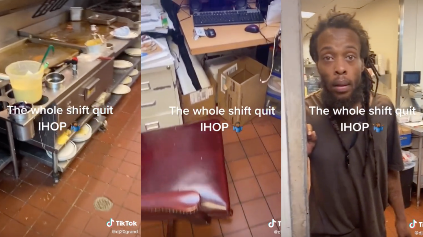 Customer Films Empty IHOP After All the Workers Quit