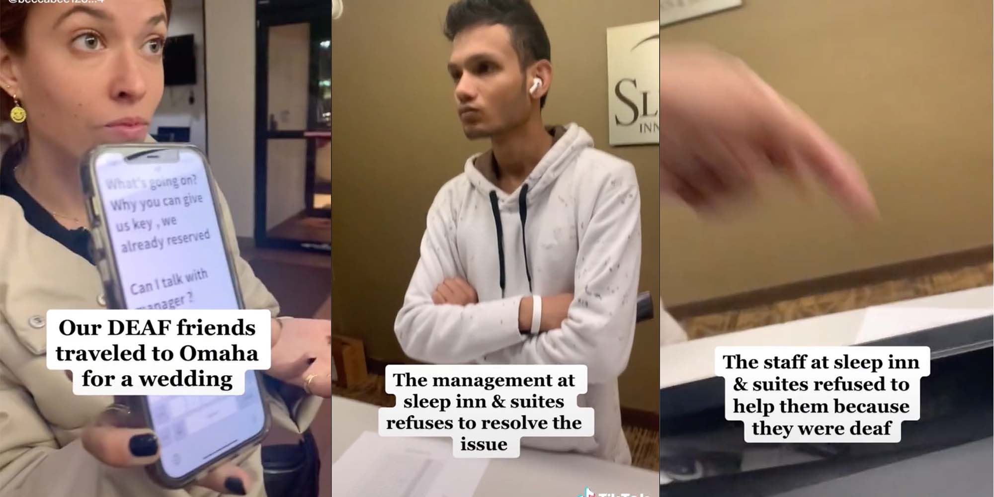 Viral TikTok Shows Deaf People Denied Stay at Sleep Inn