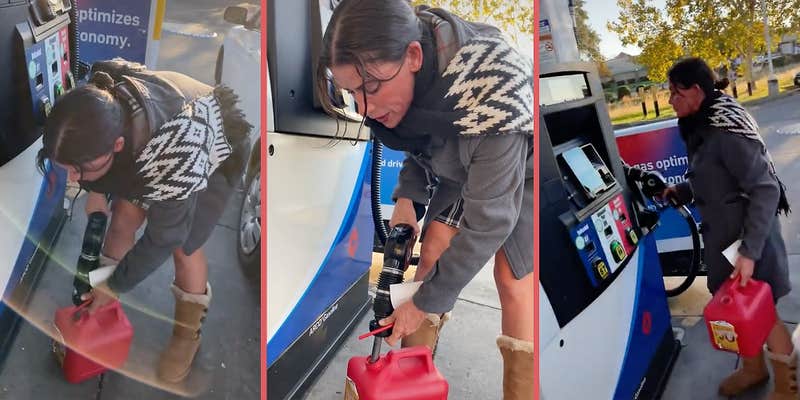 Viral Video Shows Woman Allegedly Stealing Gas From TikToker