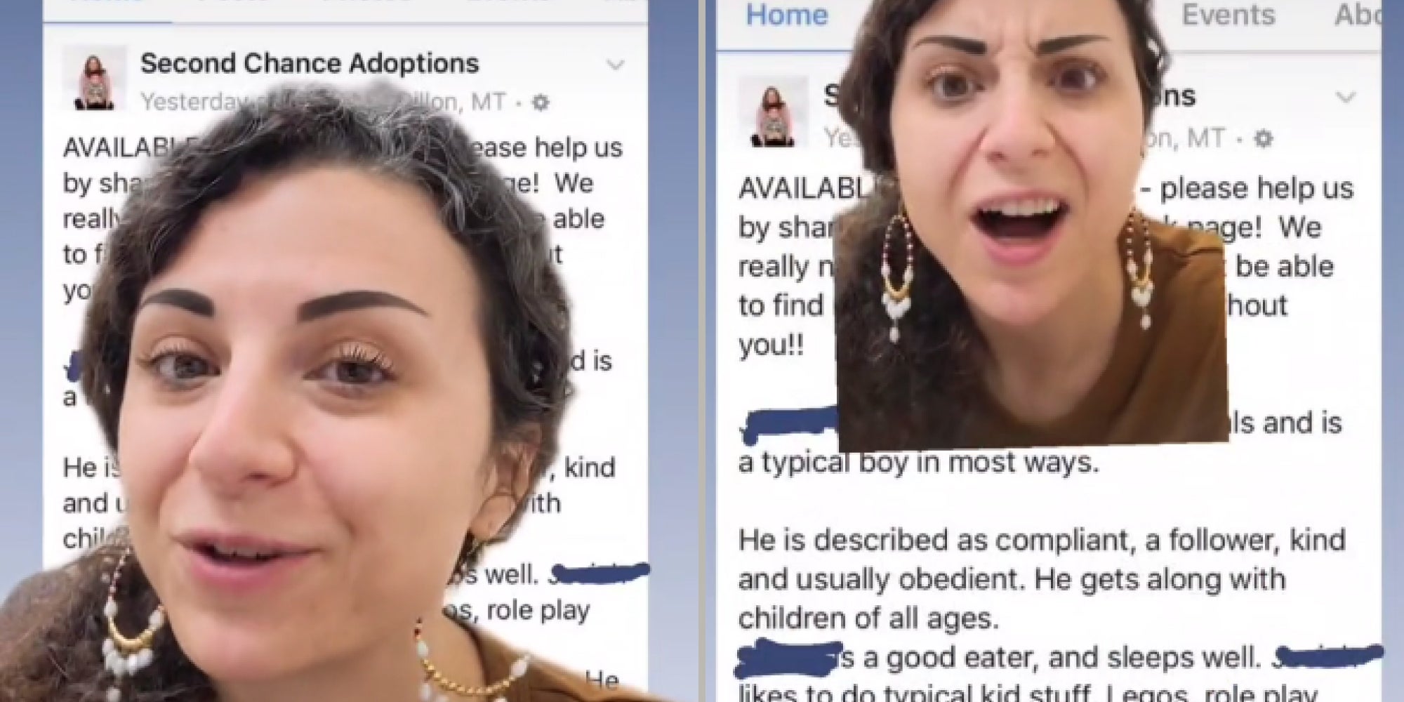 TikToker Calls Out Facebook Page for Rehoming Ads for Adopted Children