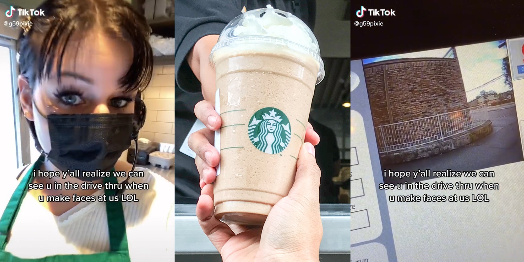 Starbucks Worker Reminds Customers Of The Drive Thru Camera