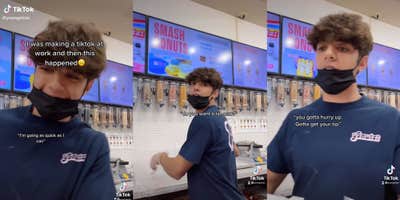 Customer Criticizes Donut Shop Worker For Taking Too Long In TikTok