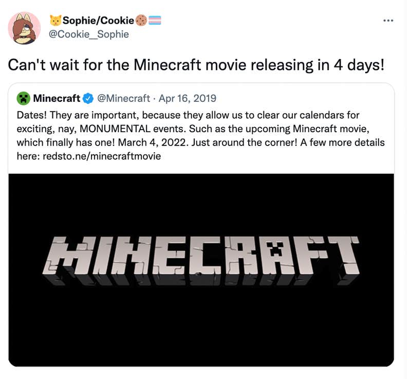 The story behind those Minecraft movie memes