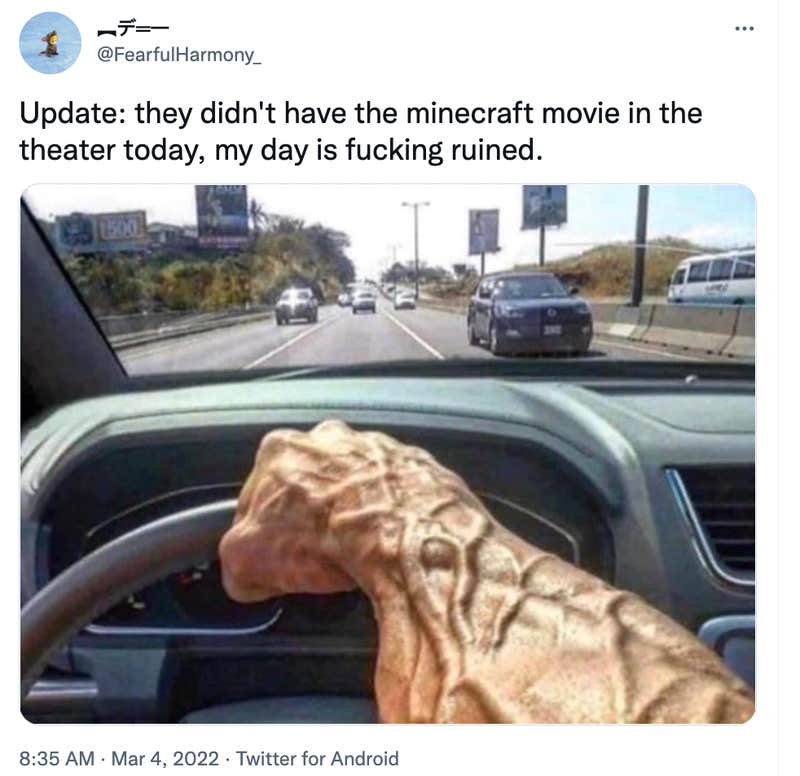 The story behind those Minecraft movie memes