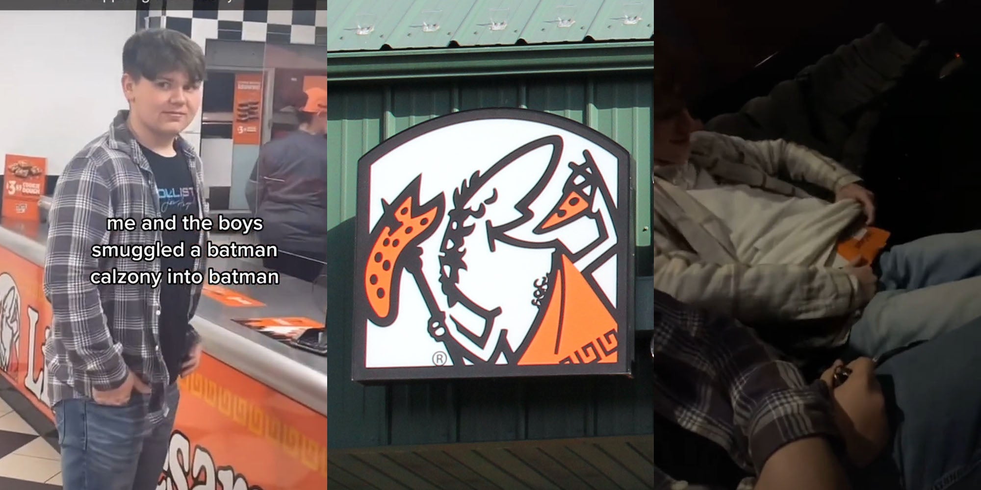 TikTokers Smuggle Little Caesars Calzony Pizza into 'The Batman'