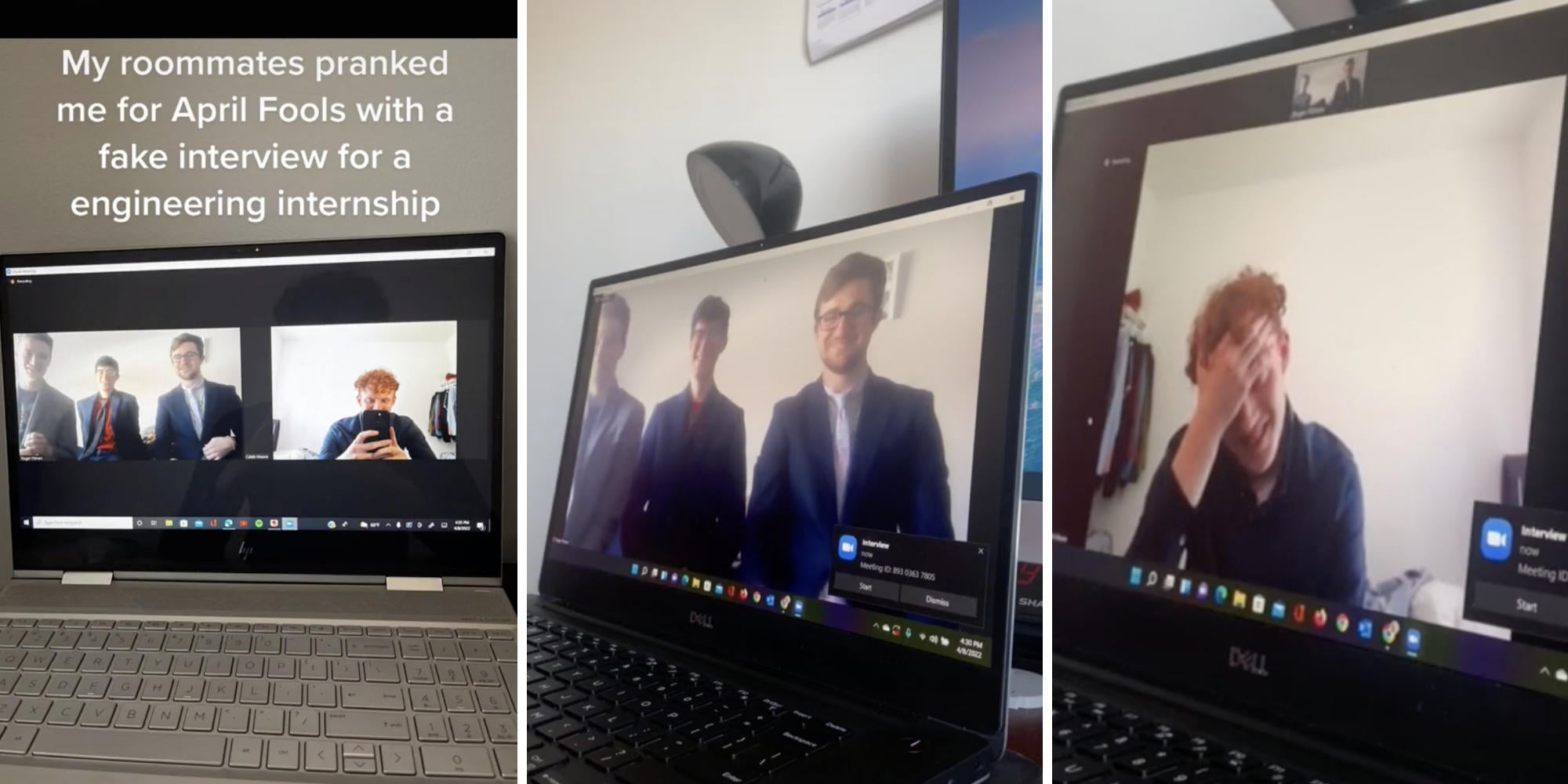 Roommate Pranked With Elaborate, Fake Job Interview on Zoom