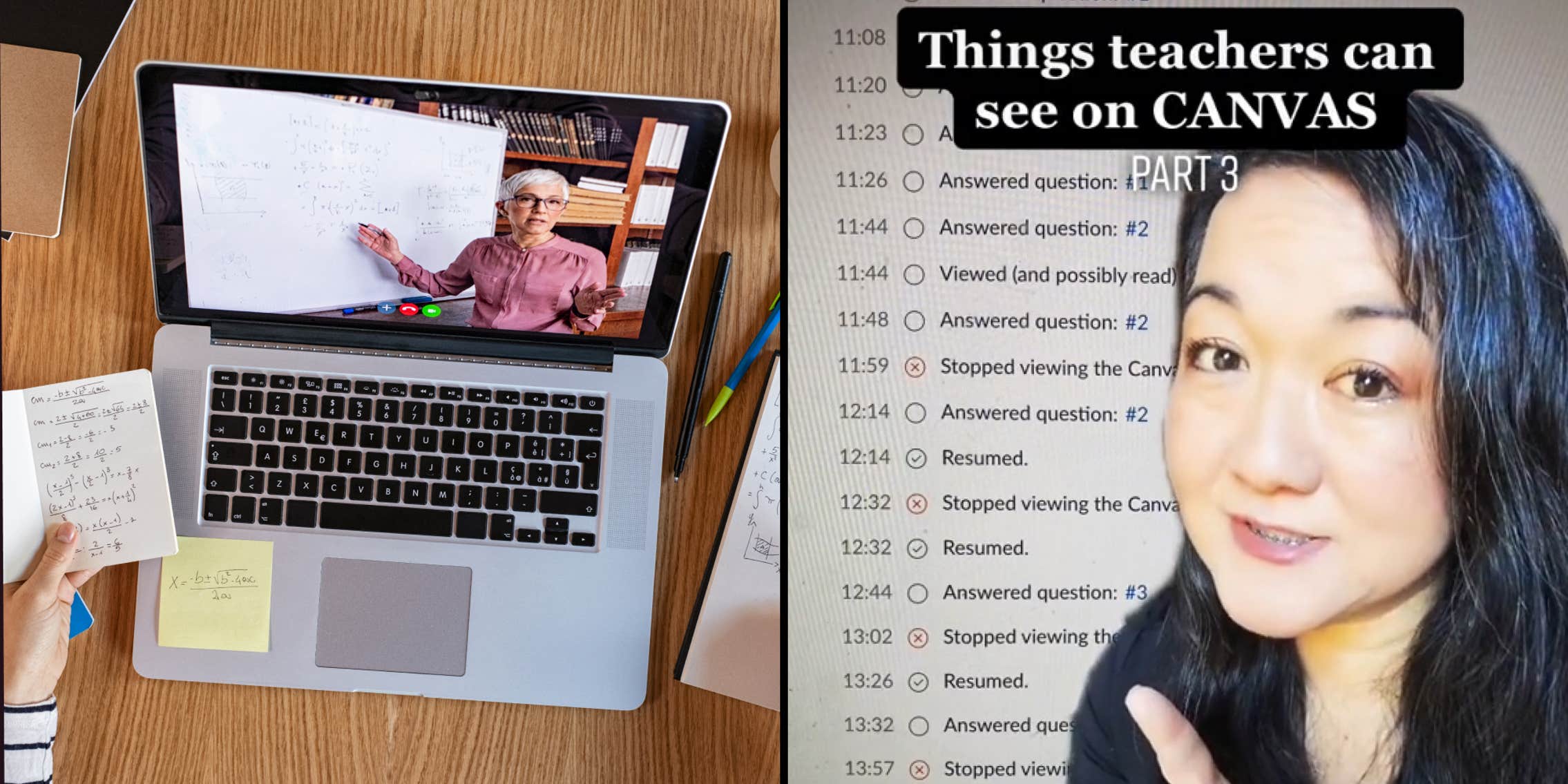 College Professor Exposes What She Can See On Canvas In Viral TikTok College Professor Exposes What She Can See On Canvas In Viral TikTok