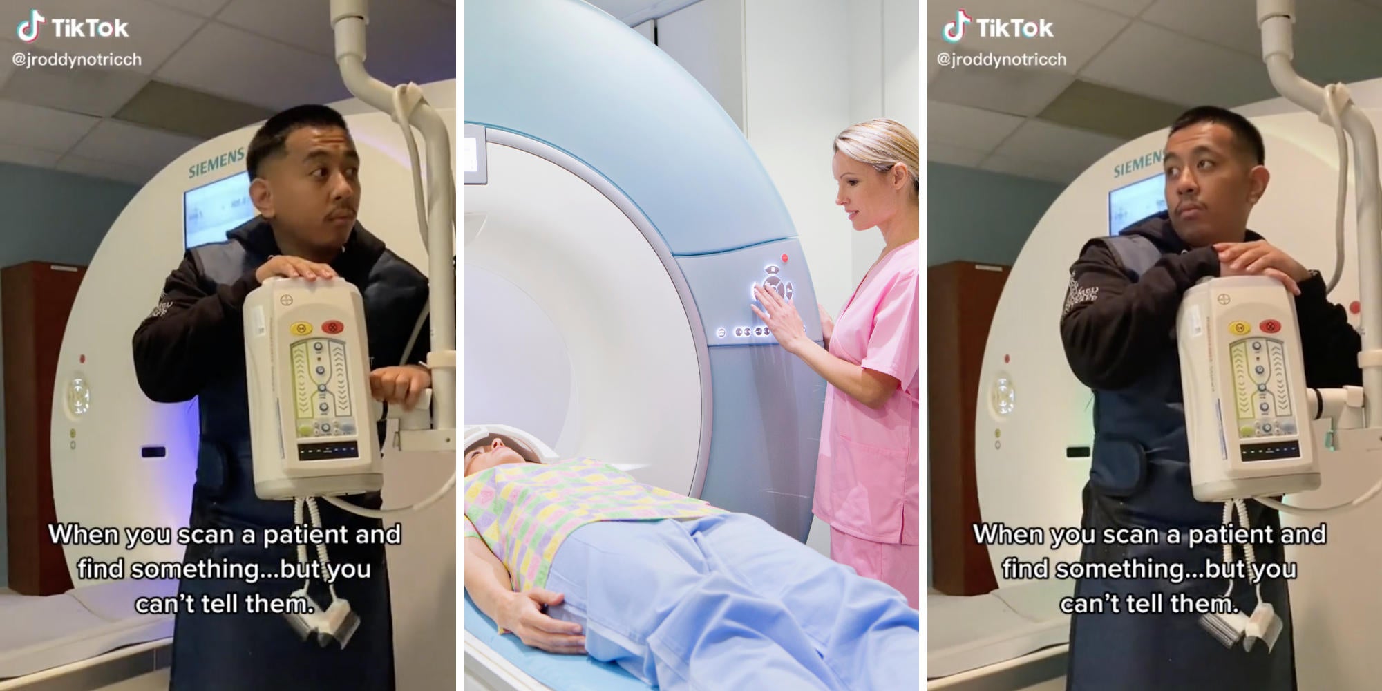Tech Makes TikTok About Finding 'Something' During Patient Scan