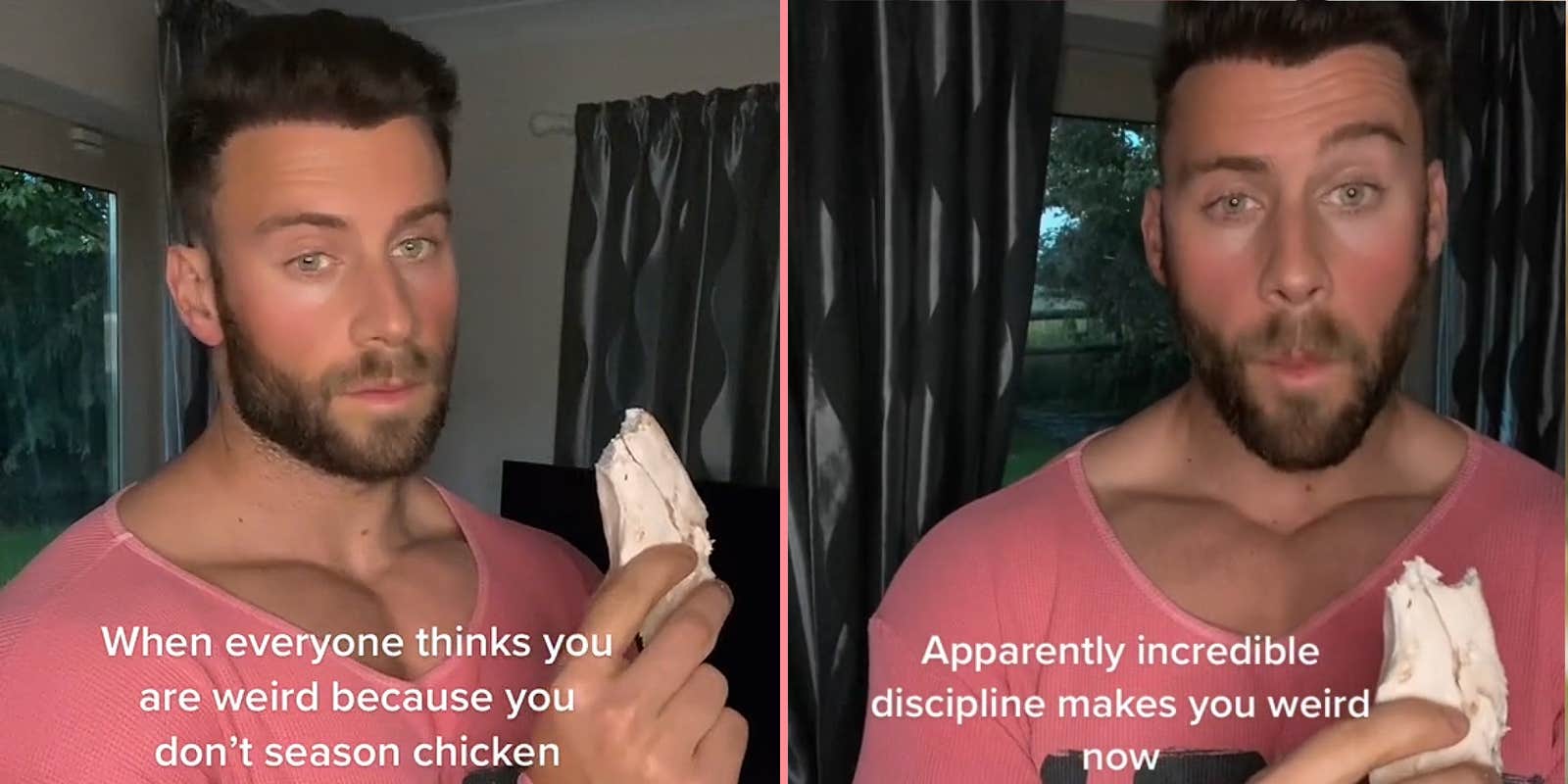 Bodybuilder's TikTok About Eating Unseasoned Chicken Sparks Debate