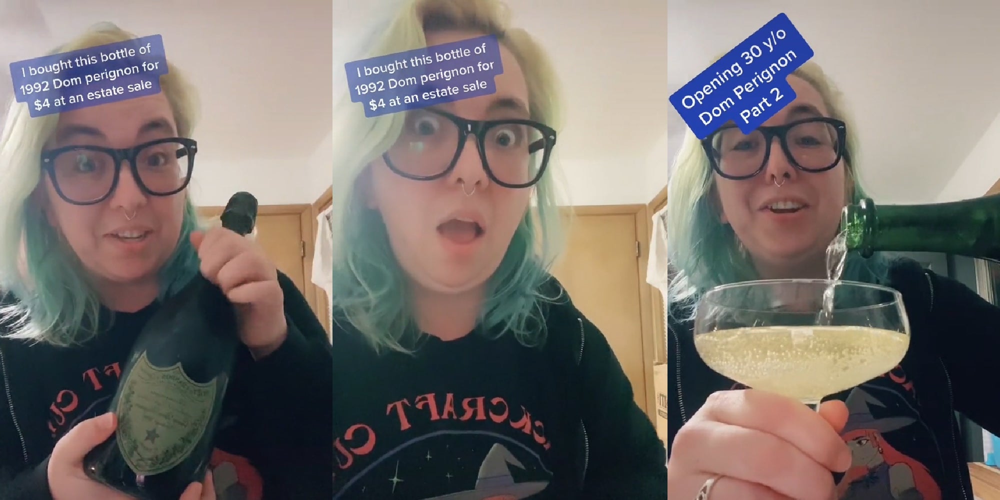 Woman Finds $4000 Bottle of Champagne For $4