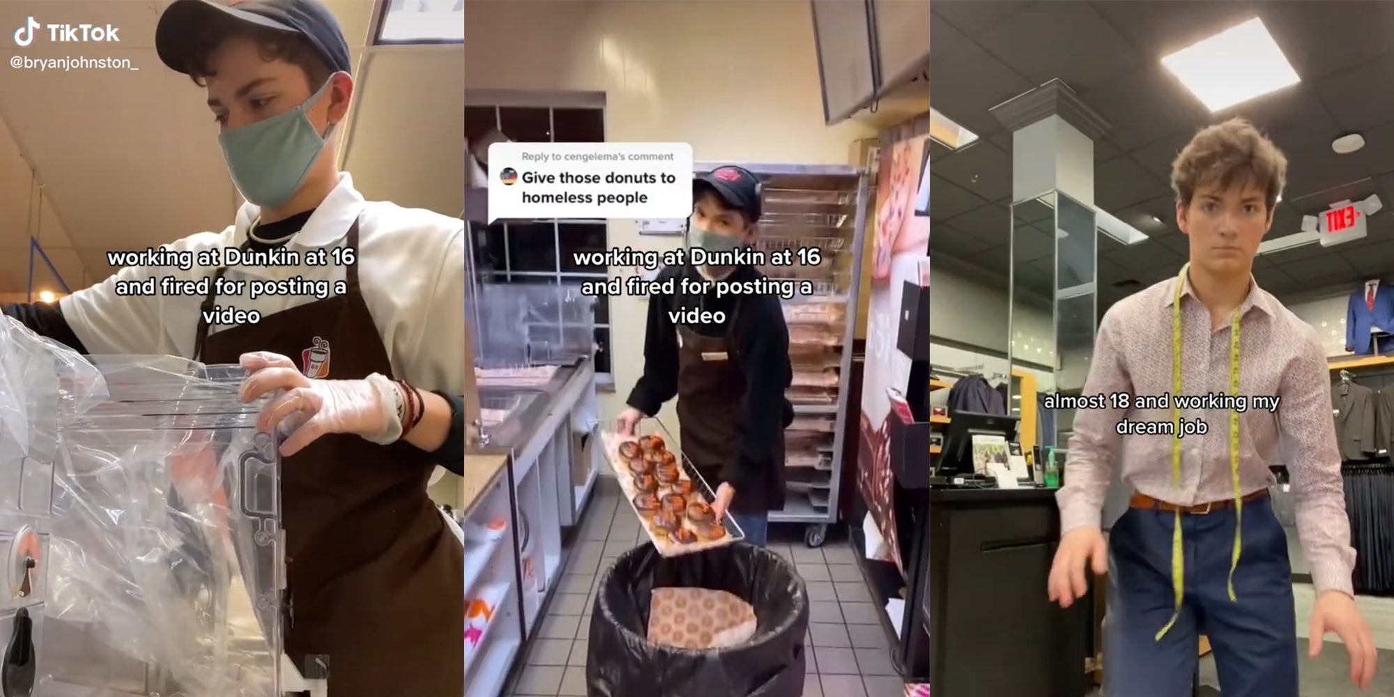 Dunkin' Worker Fired Over a TikTok Says He Now Has Dream Job