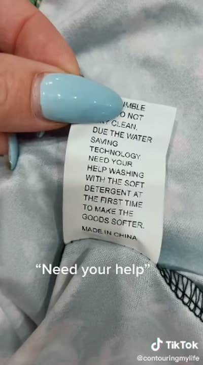 Shein Clarifies What 'Need Your Help' Means on Its Clothing Tags