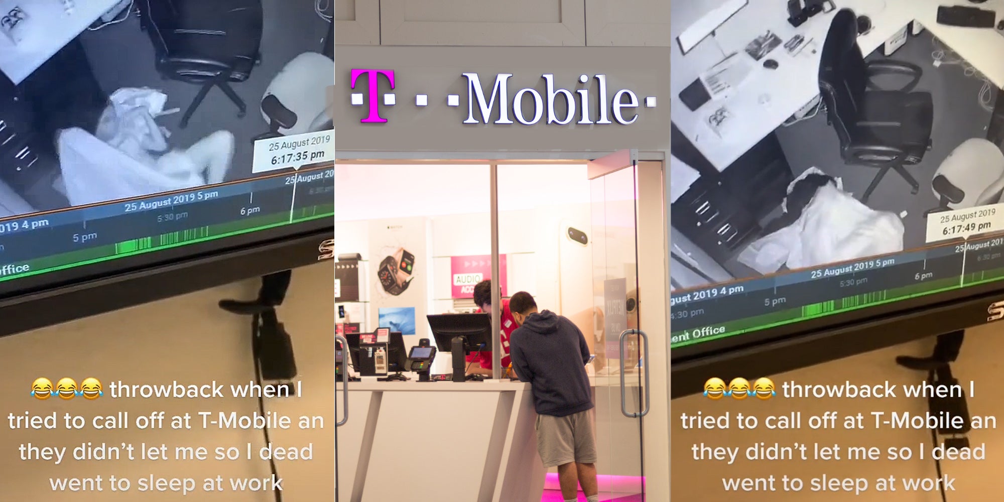 T-Mobile Worker Sleeps After Manager Refuses To Let Her Call Out