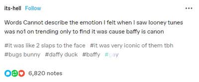 'Baffy' is canon: Tumblr celebrates as Bugs Bunny and Daffy Duck go ...