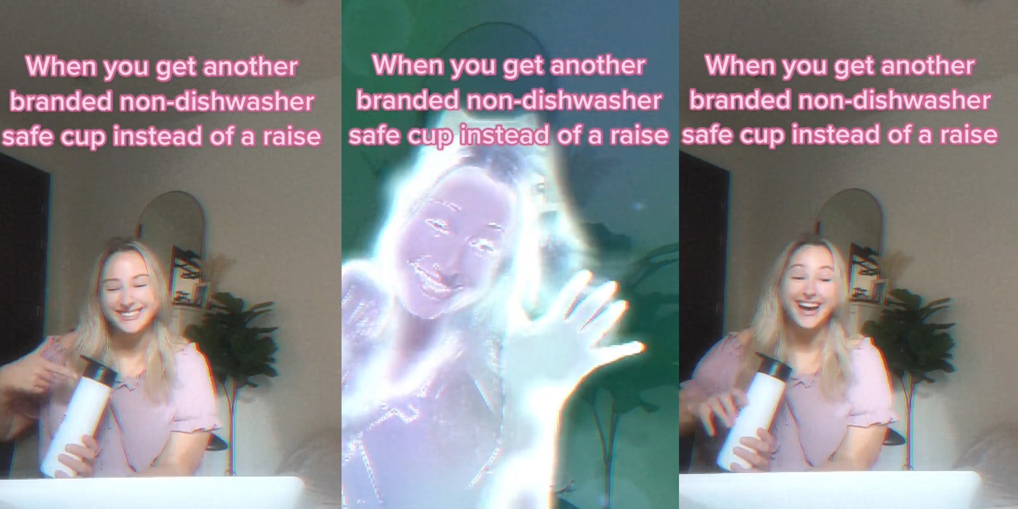 Getting a 'non-dishwasher safe cup' instead of raise sparks debate