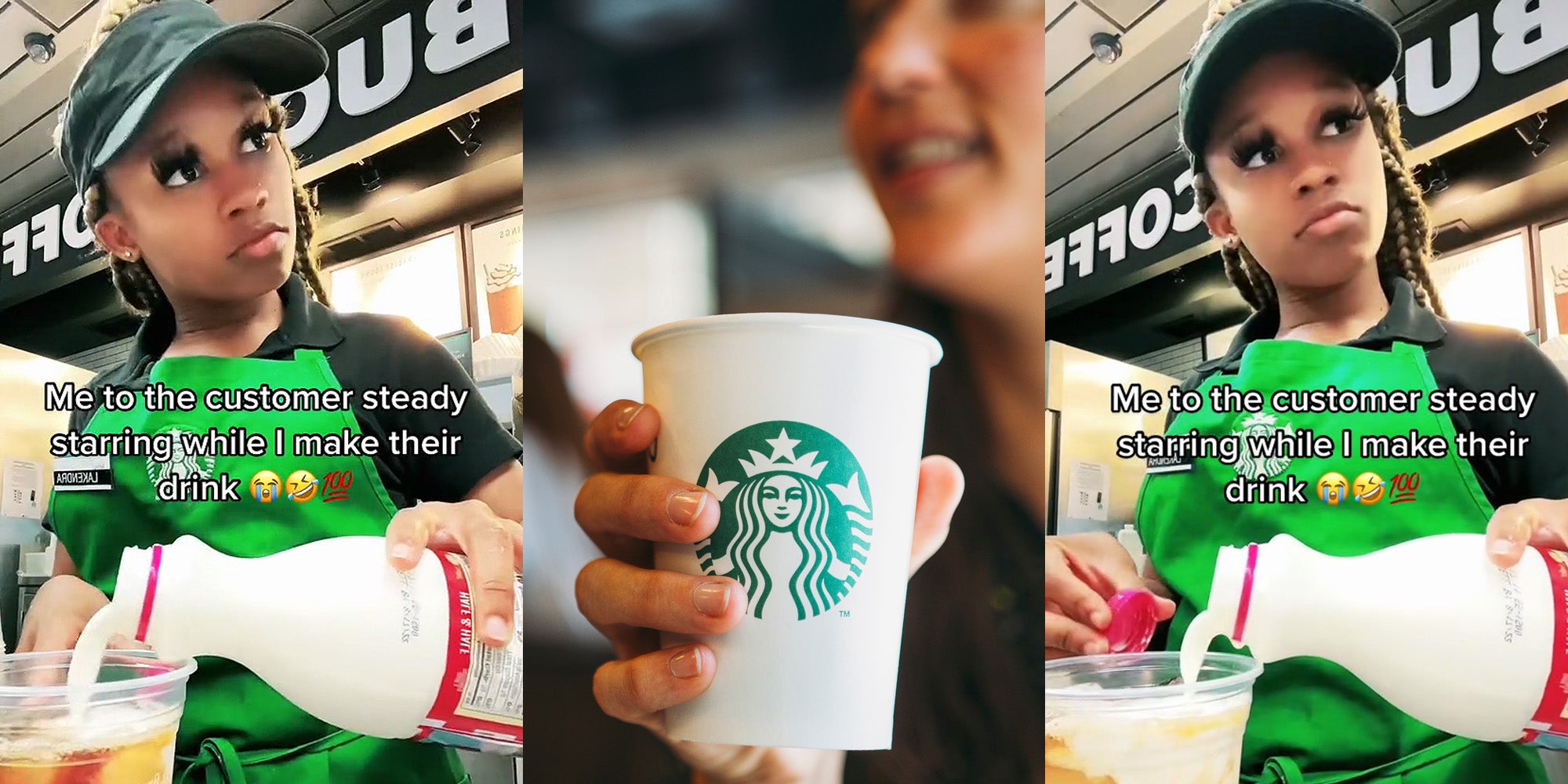 Starbucks Worker Flames Customers Who Stare at Her